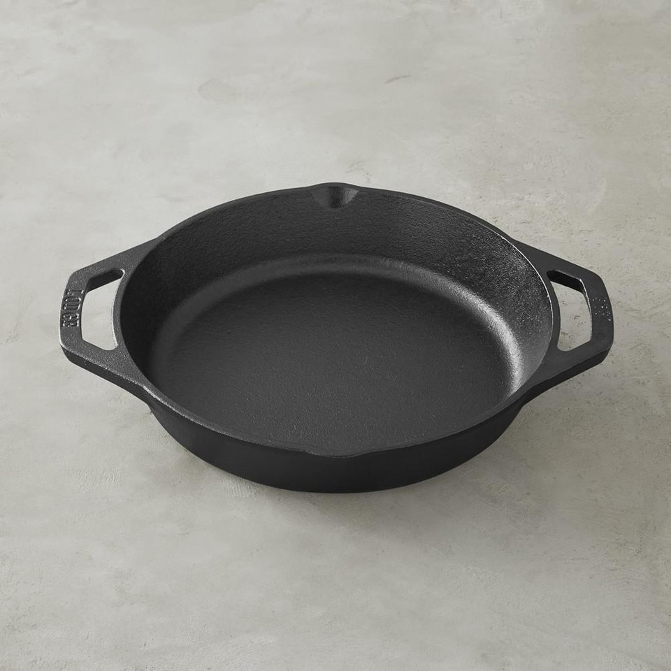 Lodge Cast Iron Double-Handled Skillet | Williams Sonoma AU Lodge Cast Iron Double-Handled Skillet | Williams Sonoma AU